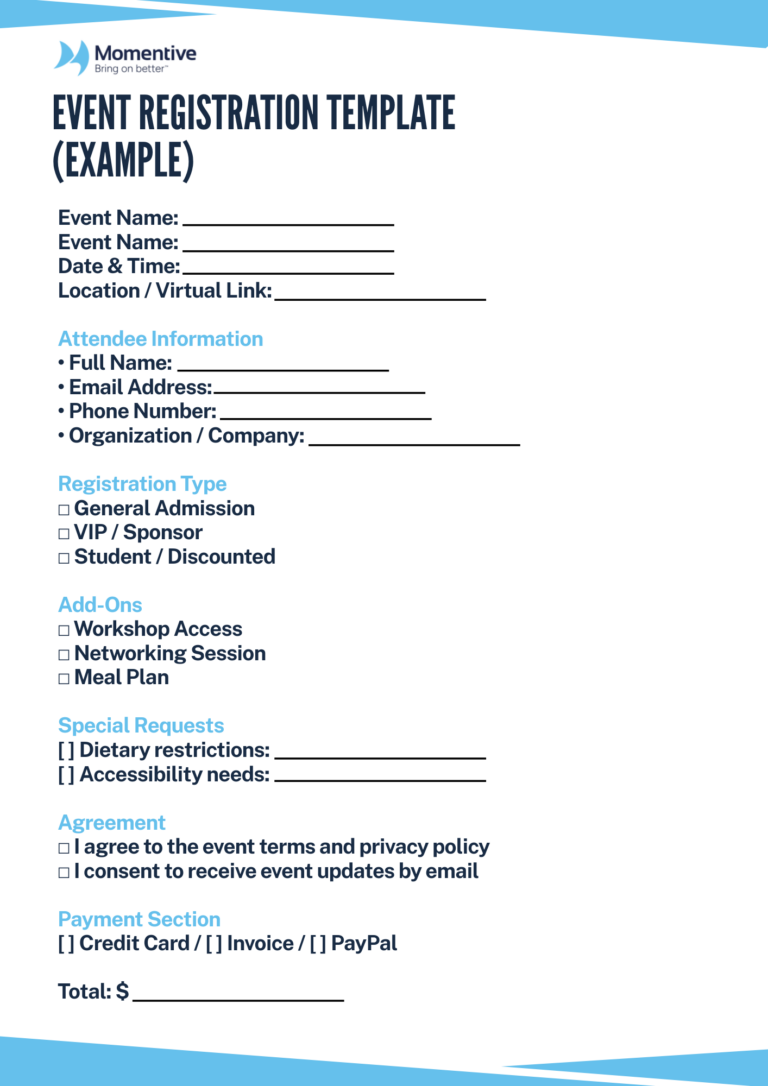 Streamline Event Registration: Guide to Online Forms & Template